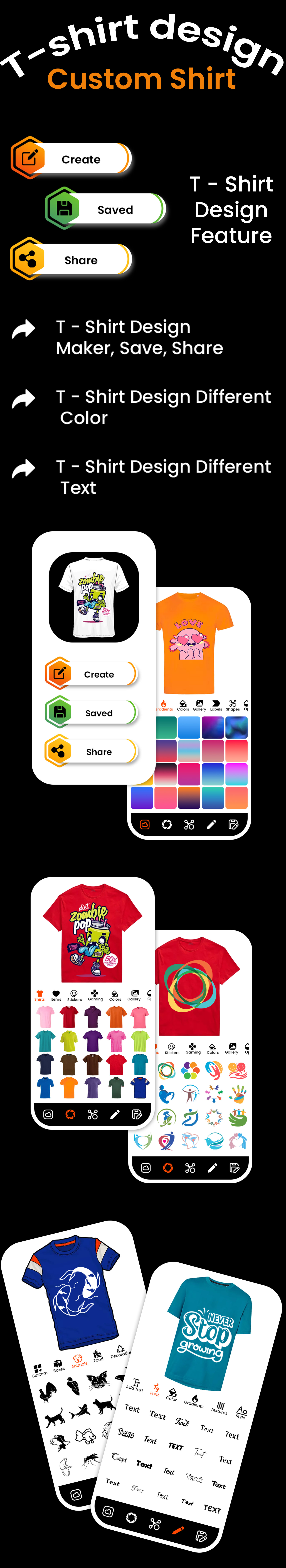 T-Shirt Design - Android App Template by Elveeinfotech | Codester